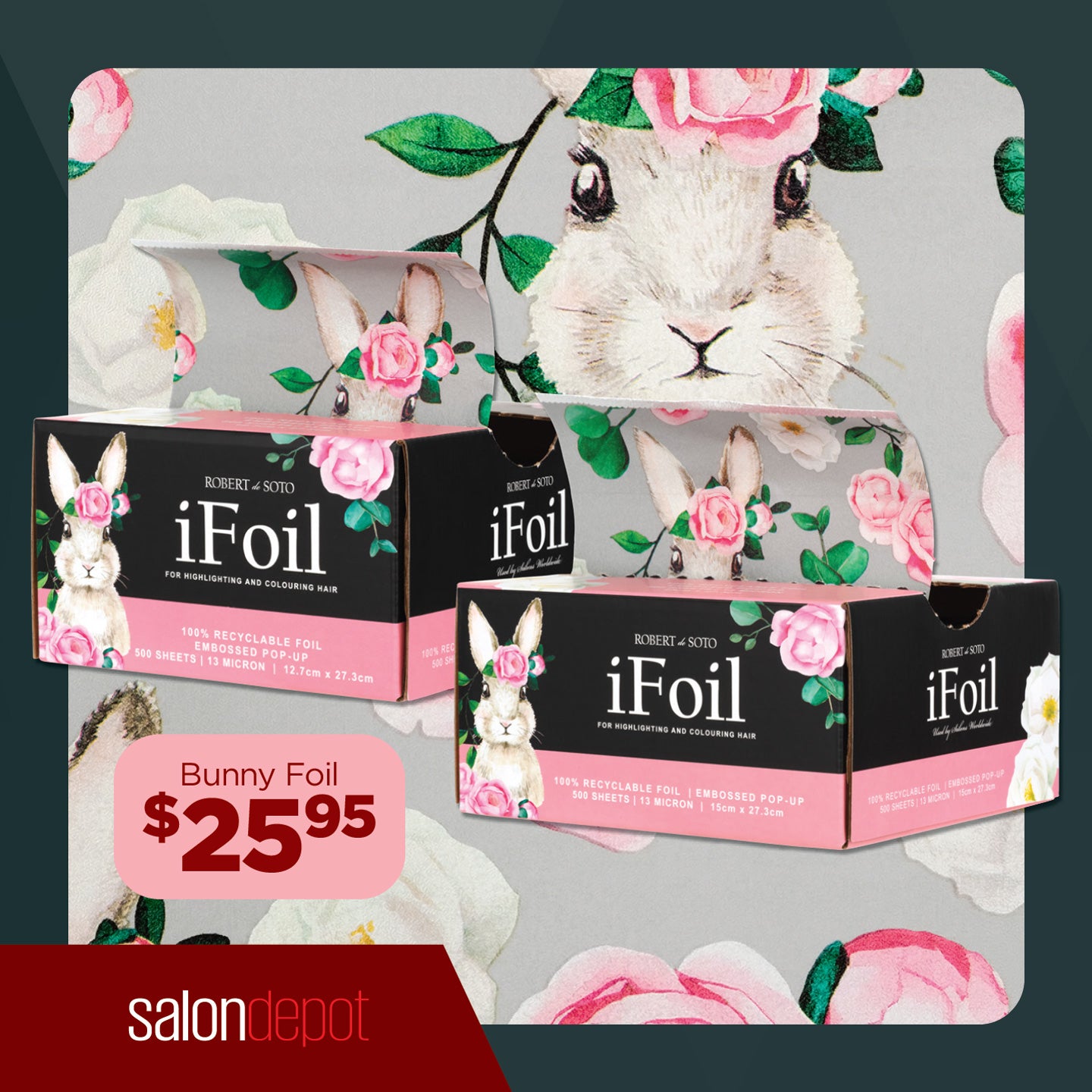iFoil Bunny Embossed Pop Up Foil – Salon Depot